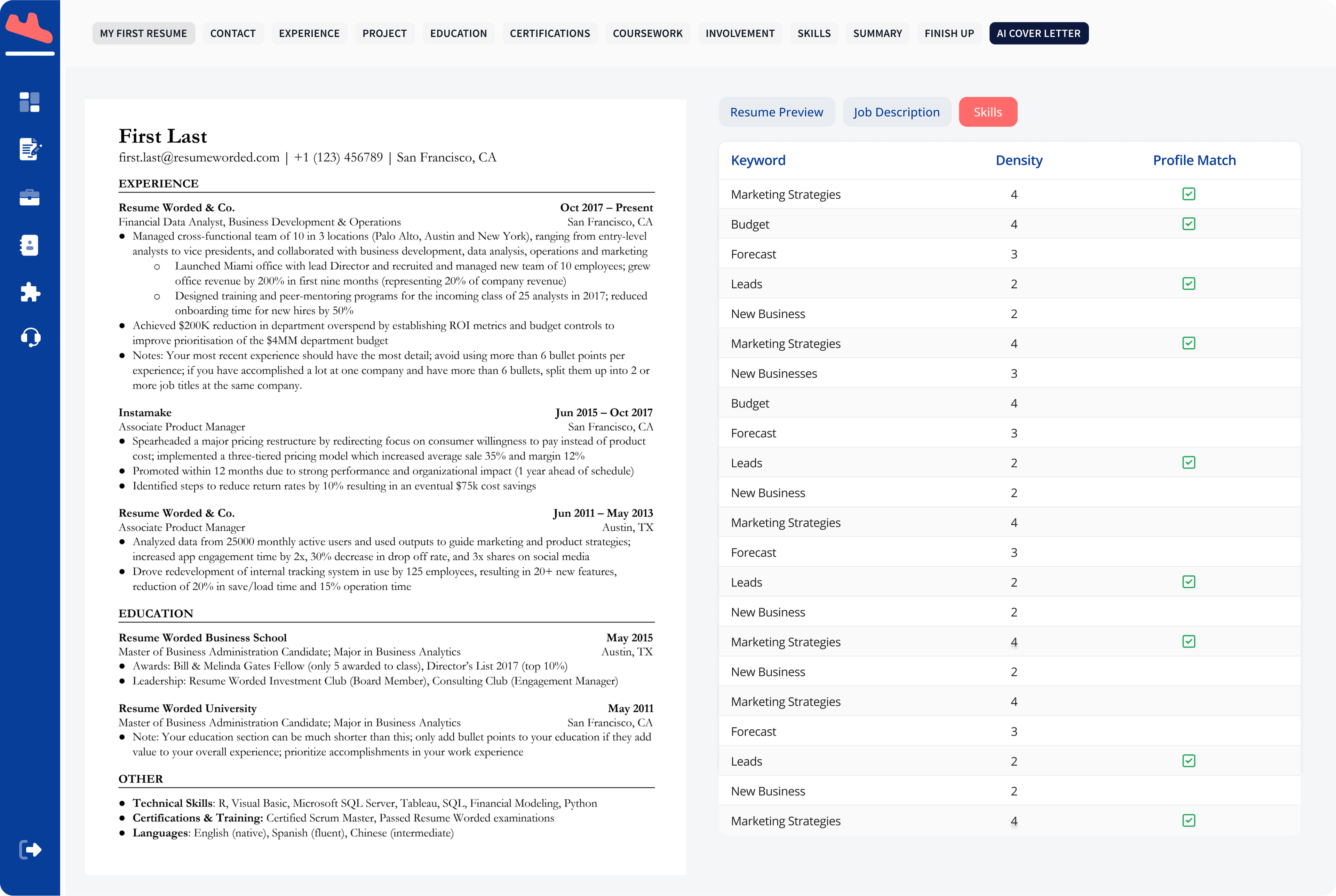 Resume Keyword Scanner | Scan and Optimize Your CV | Offerlanded Resume Keyword Scanner | Scan and Optimize Your CV | Offerlanded